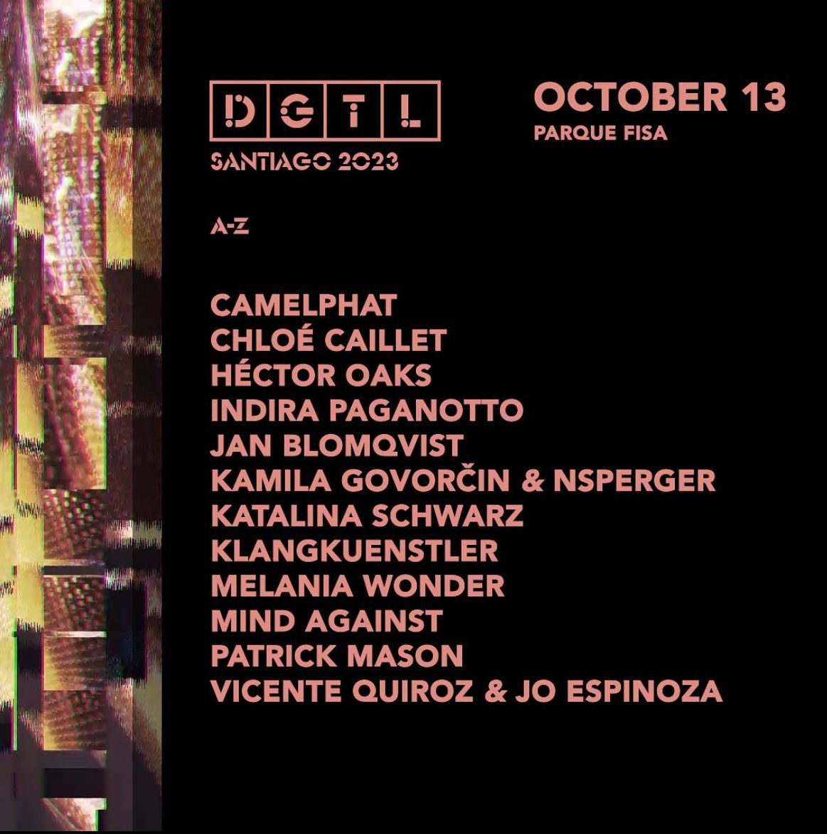 DGTL Chile comparte su line up para la edición 2023. - Pulso Mag